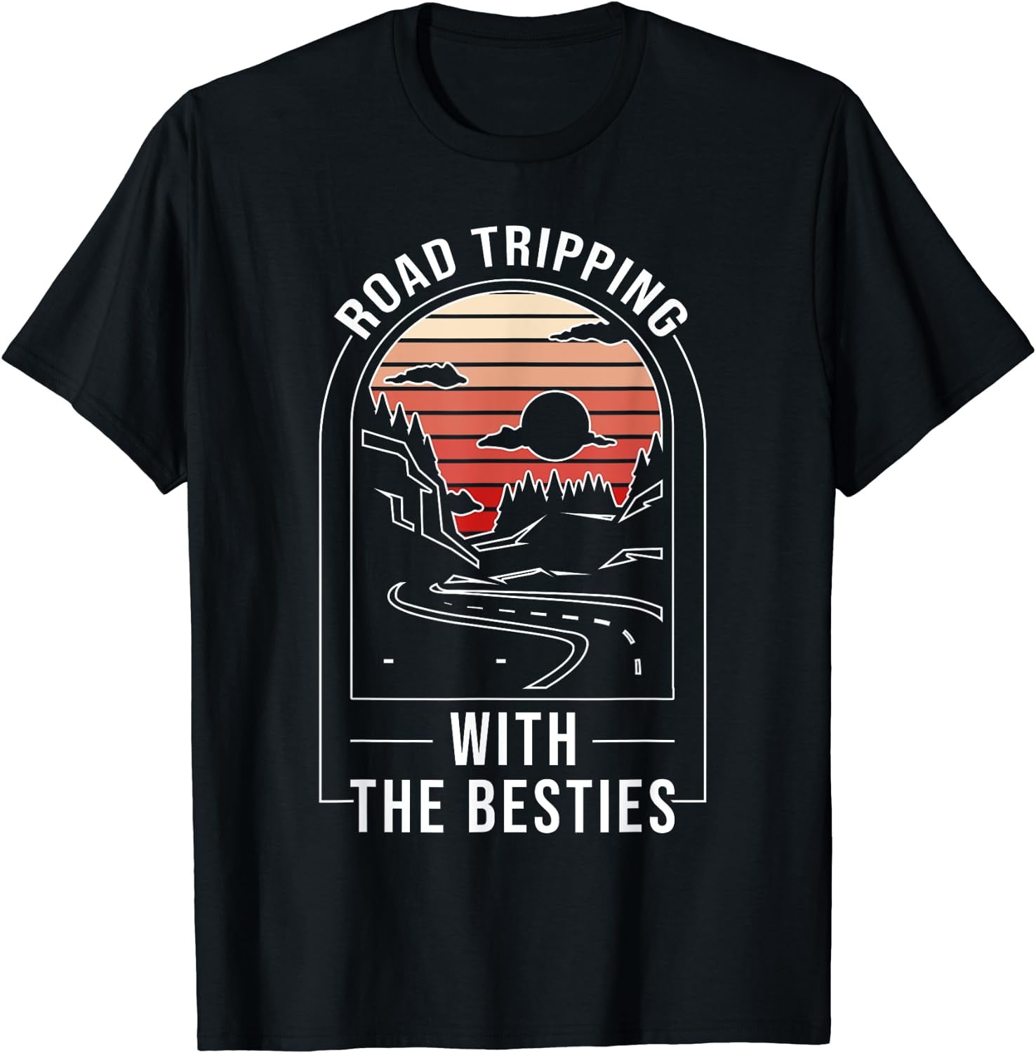 Road Tripping With The Besties Road Trip T-Shirt - Walmart.com