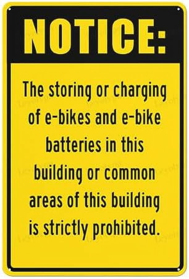 Road Warning Metal Aluminum Street Sign 8x12 inch, Ebike and Battery ...
