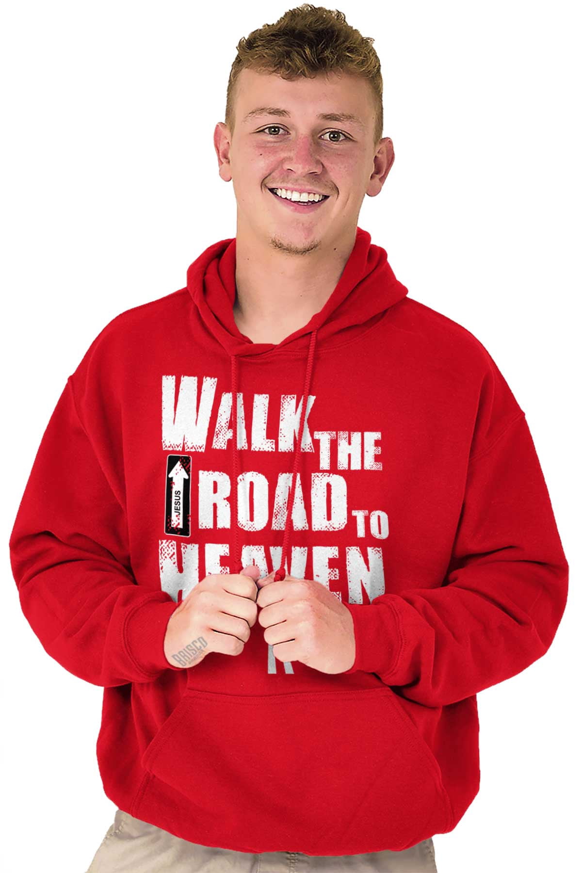 Road to Heaven Faith Religious Unisex Plus Size Hoodie Brisco Brands 3X ...