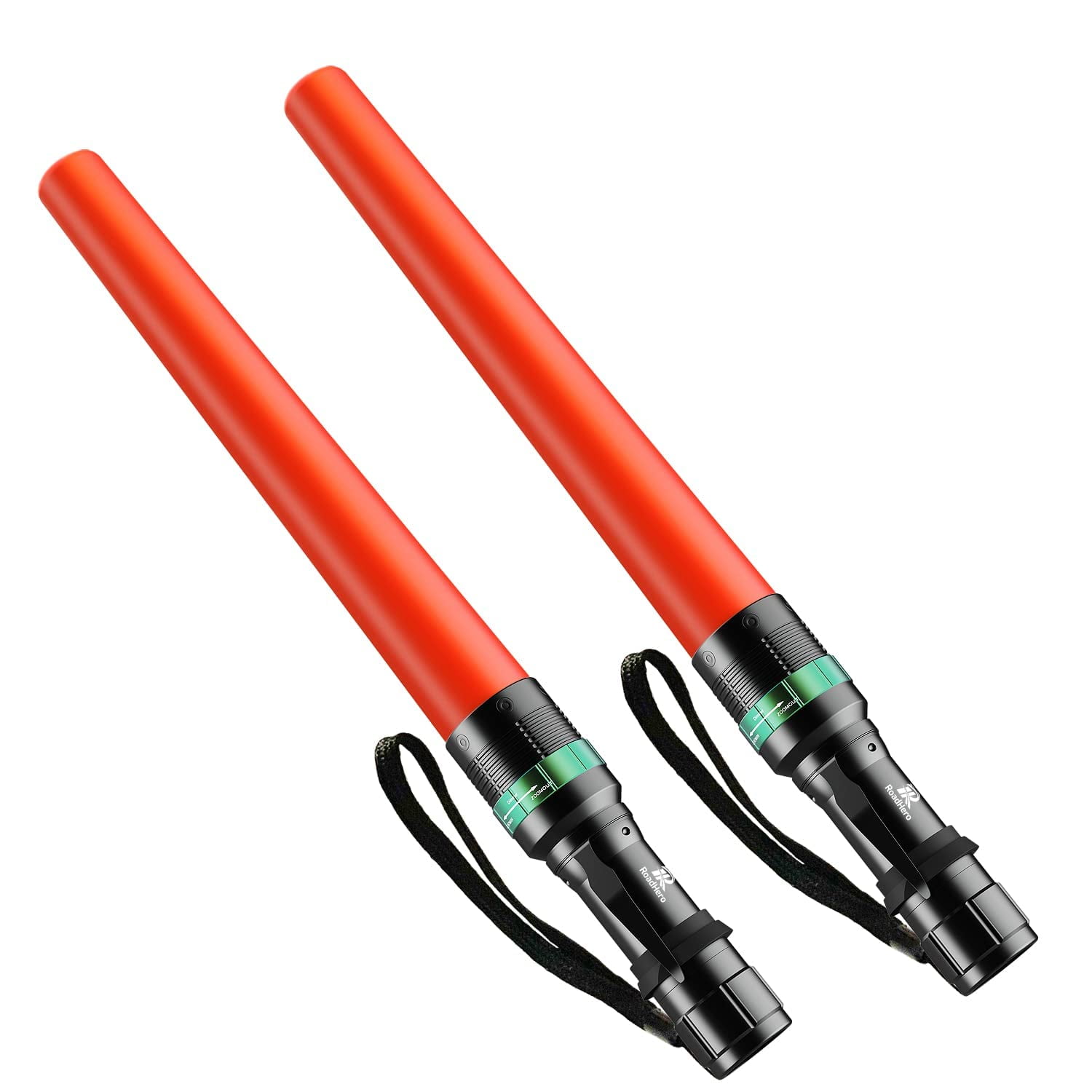 RoadHero 2 Pack Traffic Wand, 16 Inch Flashlight Led Traffic Control ...