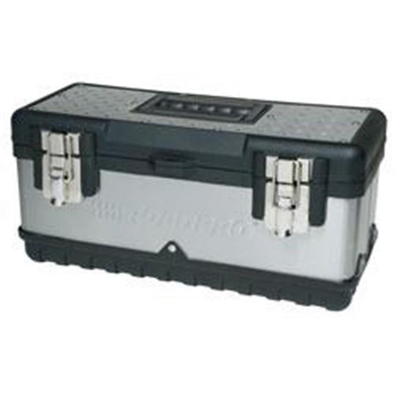 RoadPro 15 Stainless Steel Tool Box with Removable Tray - Walmart.com