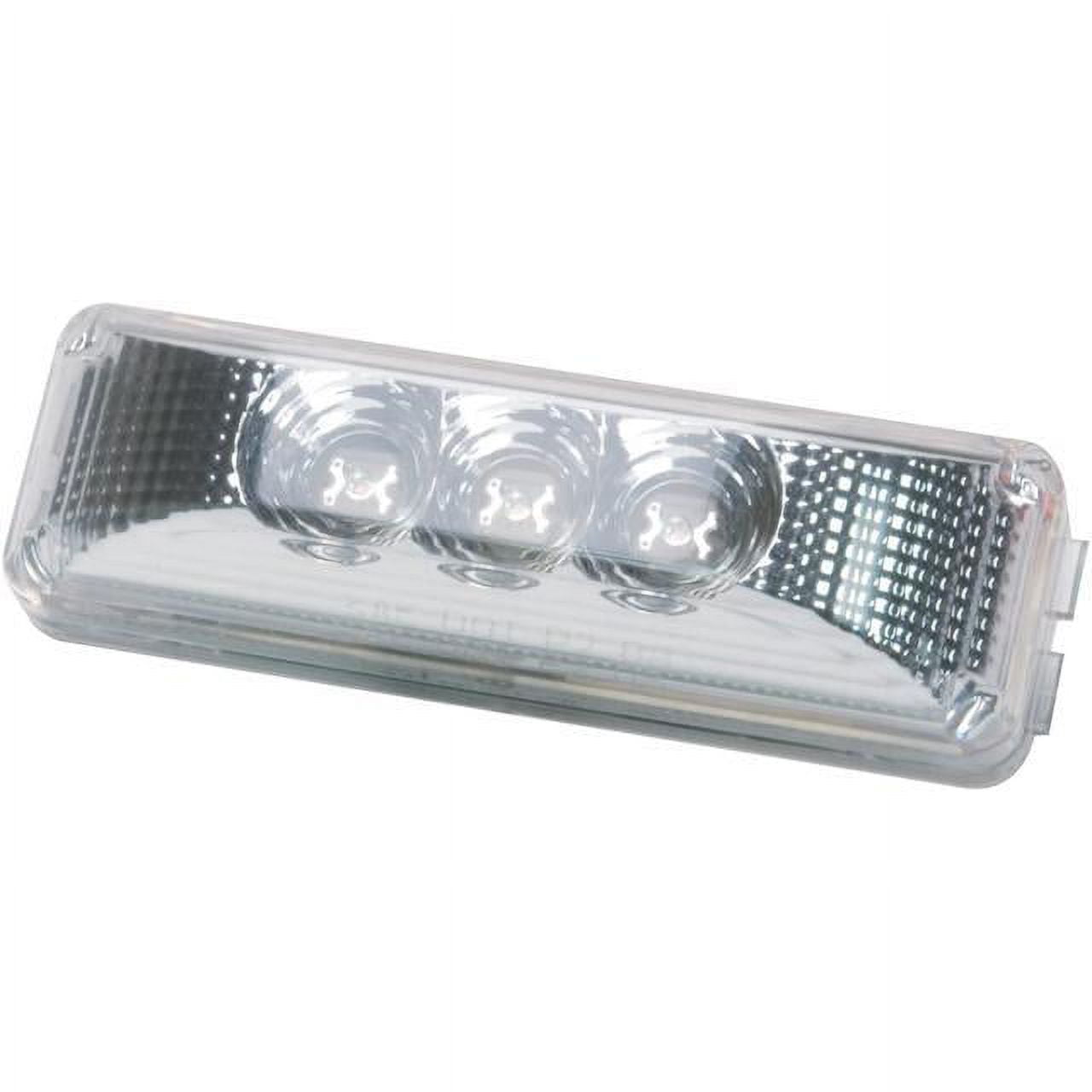 RoadPro 3.75"x1.25" LED Diamond Clear Lens Sealed Light with Amber LEDs ...