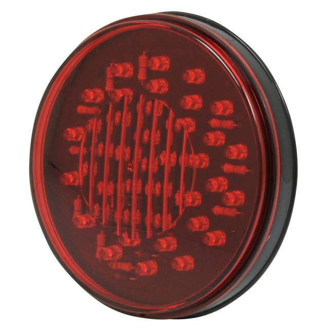 RoadPro RP-5570R40L 4" LED Sealed Light w/Female 3-Prong Connector, Red ...