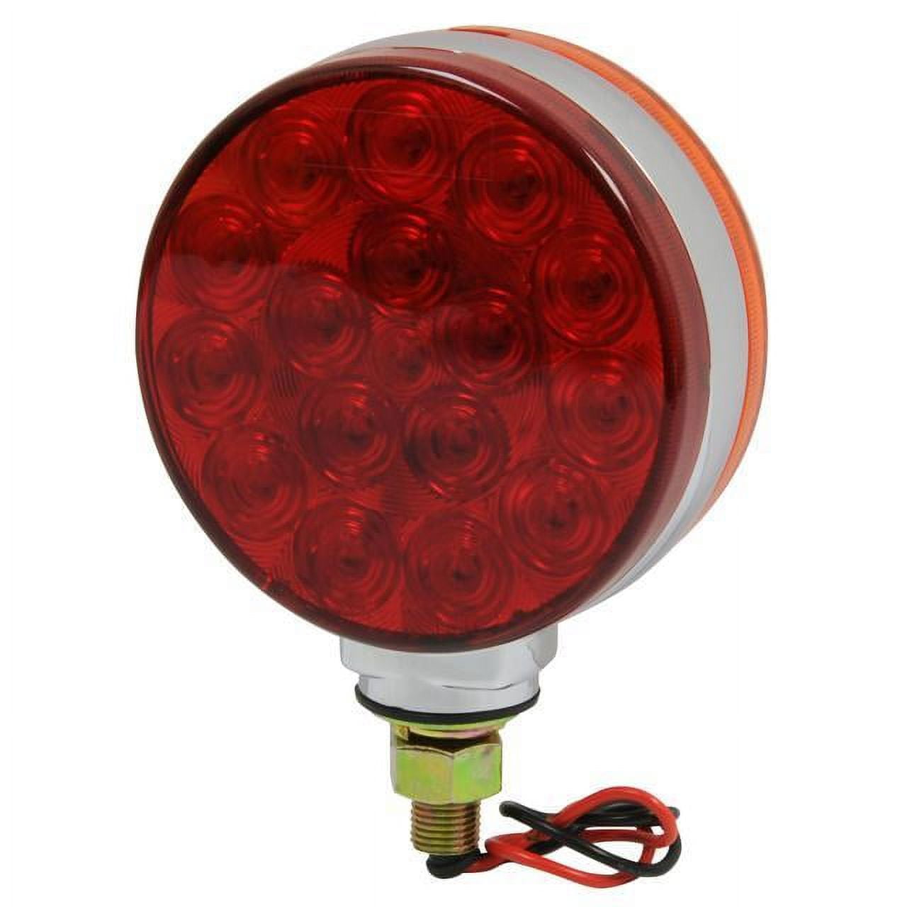 RoadPro RP2366 4" Double Face LED Stop/Turn Light Assembly w/ Chrome ...