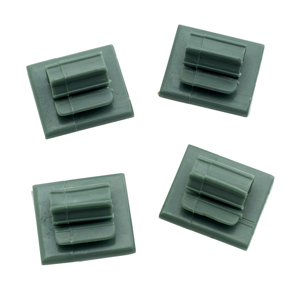 RoadPro RPCLIPS Green Self-Adhesive Wire/Cable Management Clips (4 Pack ...
