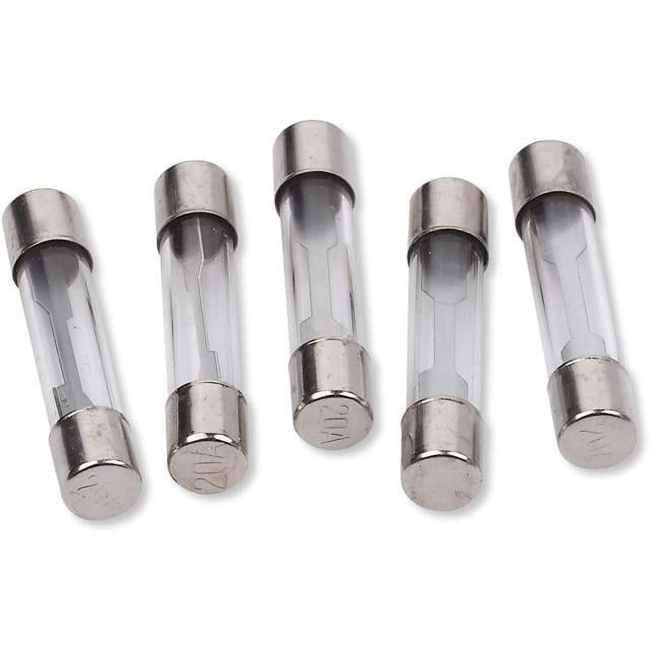 RoadPro SFE 20 AMP 5 Pack RPSFE20 Automotive Cartridge Fuse Pack Glass ...