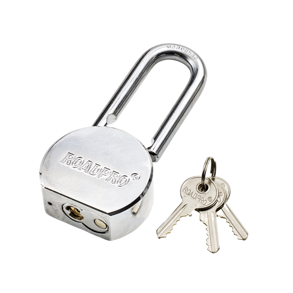 RoadPro STEEL PADLOCK BRASS CYLINDER 3 KEYS 2.5 - Walmart.com