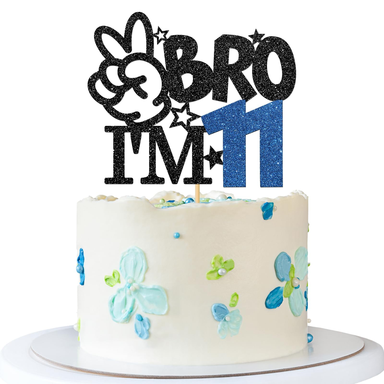 RoadSea Brother I'm 11 Cake Topper - Boy 11th Birthday Cake Supplies ...