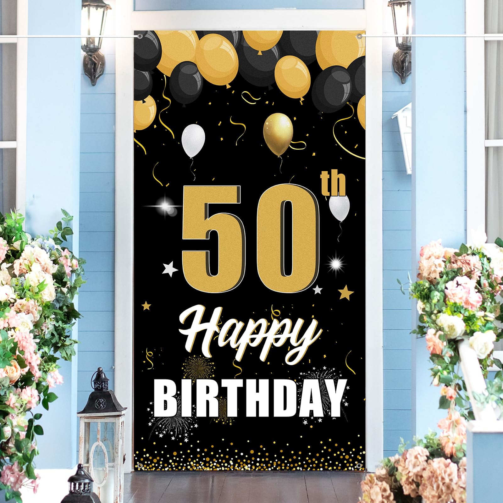 RoadSea Happy 50thUMRT Birthday Door Banner - 50th Birthday Party Door ...