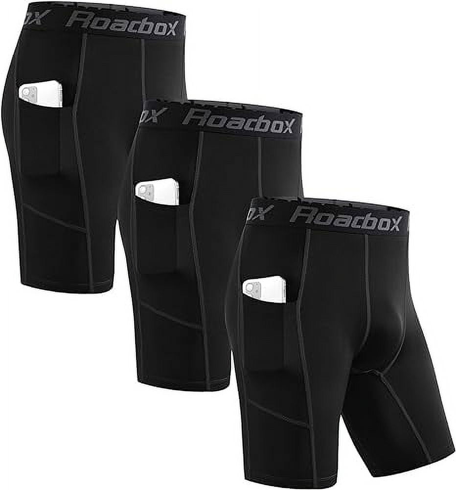 Roadbox Compression Shorts for Men, Athletic Running Spandex ...