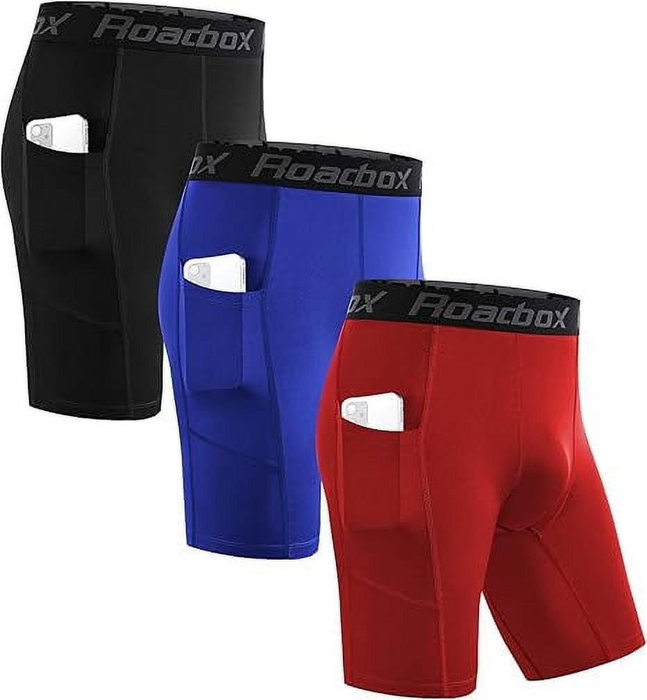 Roadbox Compression Shorts for Men, Athletic Running Spandex ...