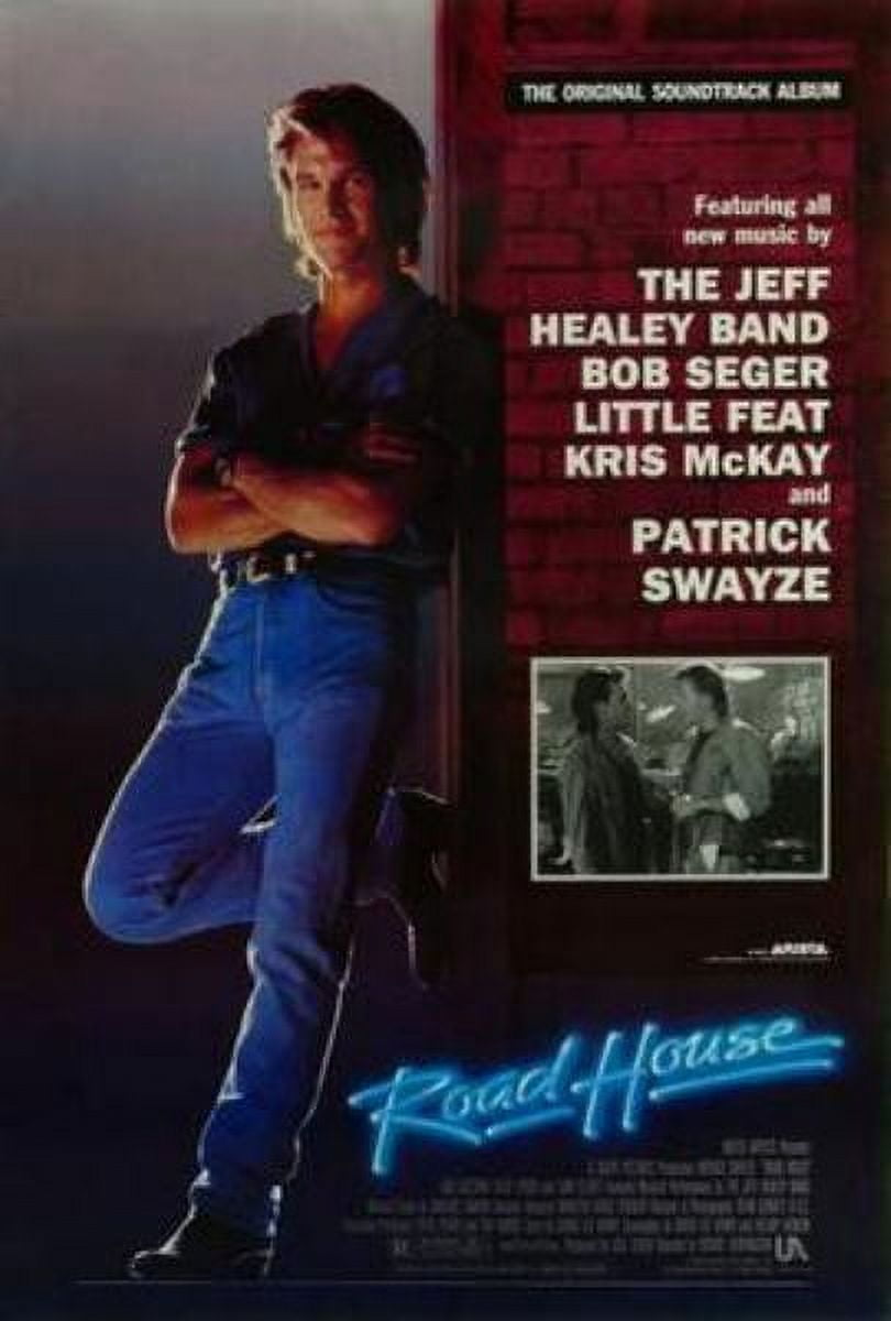 Roadhouse Patrick Swayze Movie Poster 12x16 Print on Metal Sign 12in x ...