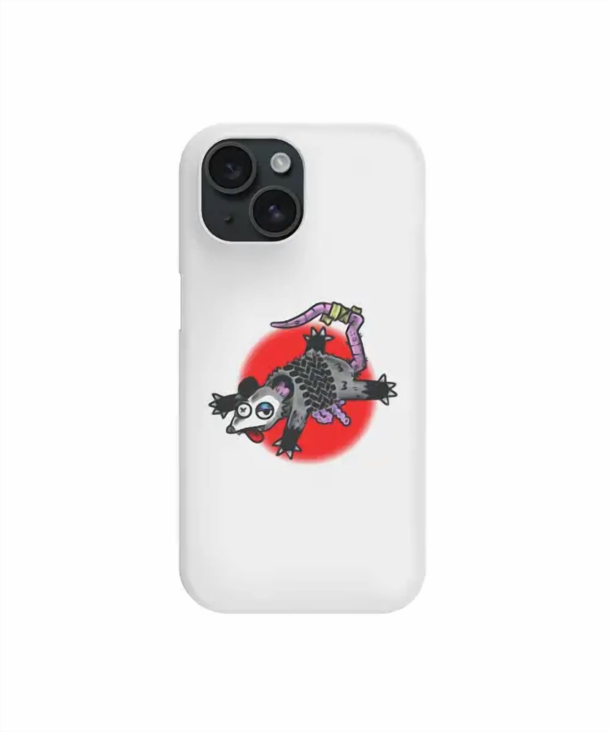 Roadkill Possum Funny Animal Dark Humor Phone Case for iPhone 16 15 14 ...