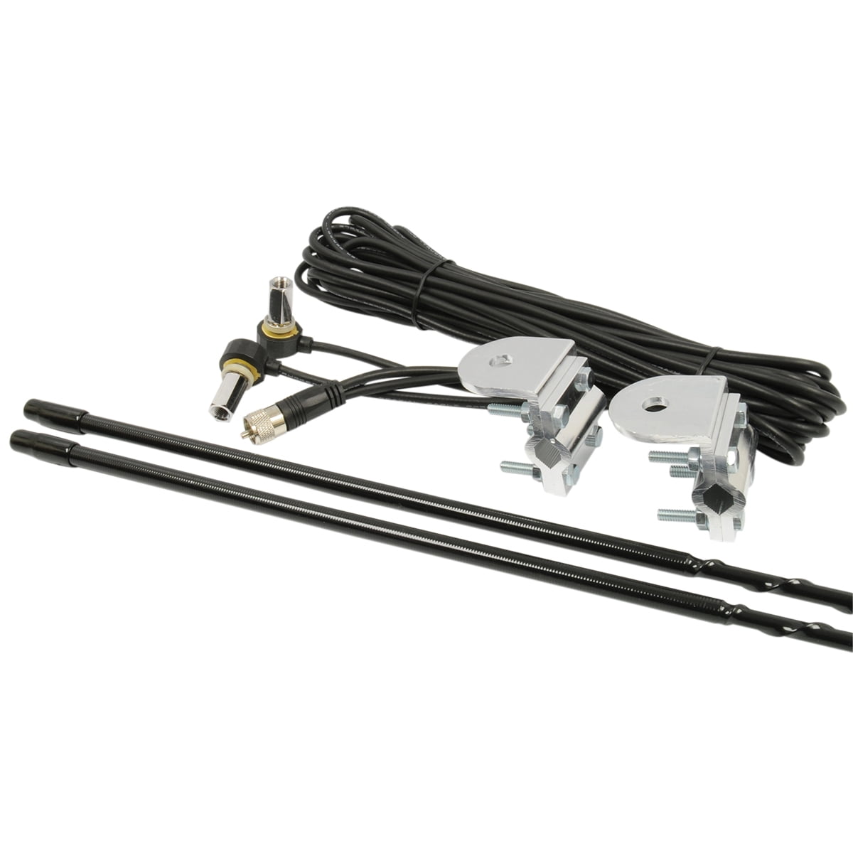 Roadpro 4Ft Dual Antenna Kit Black - Walmart.com