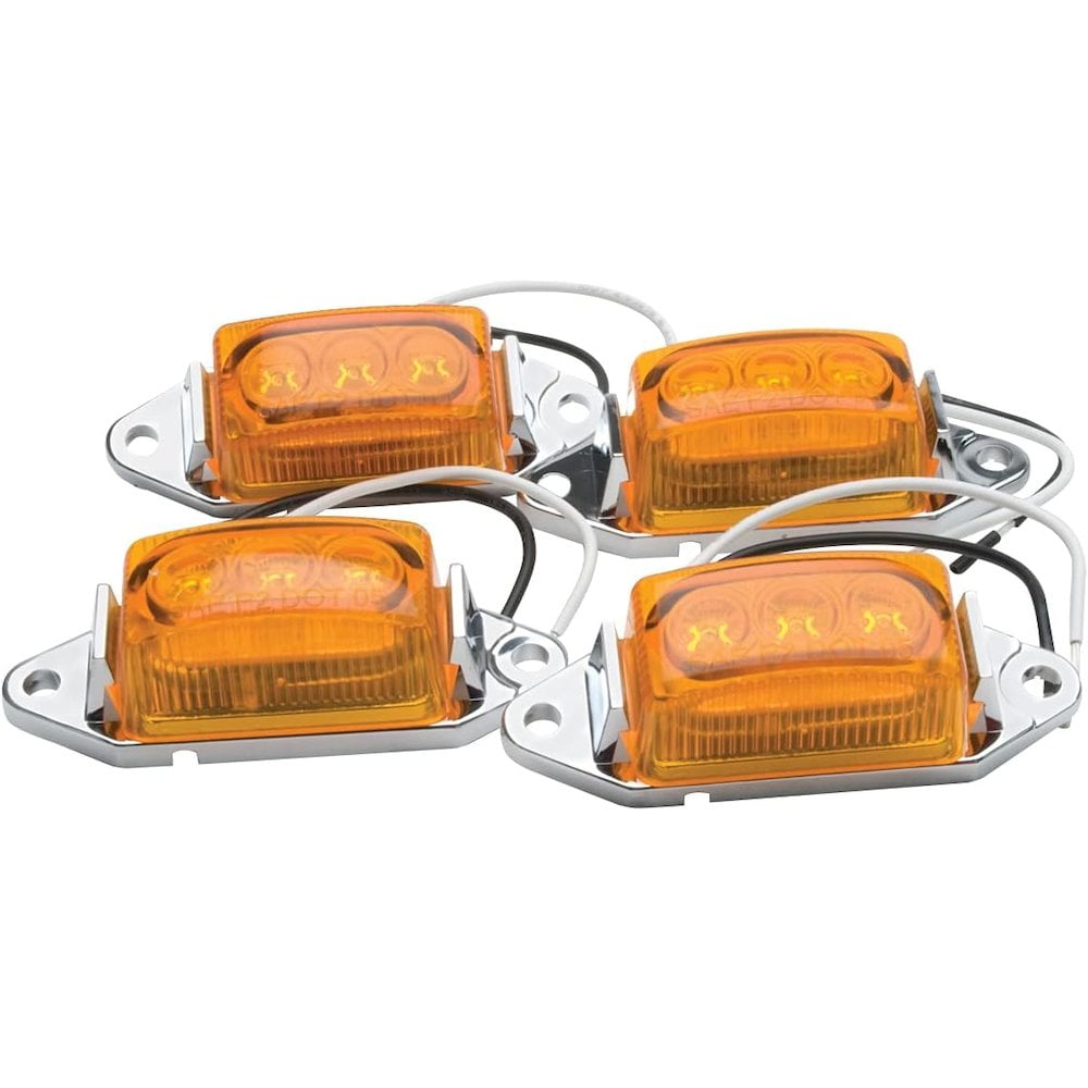 RoadPro Sealed Clearance Lights Low Profile Marker Lights DOT SAE ...
