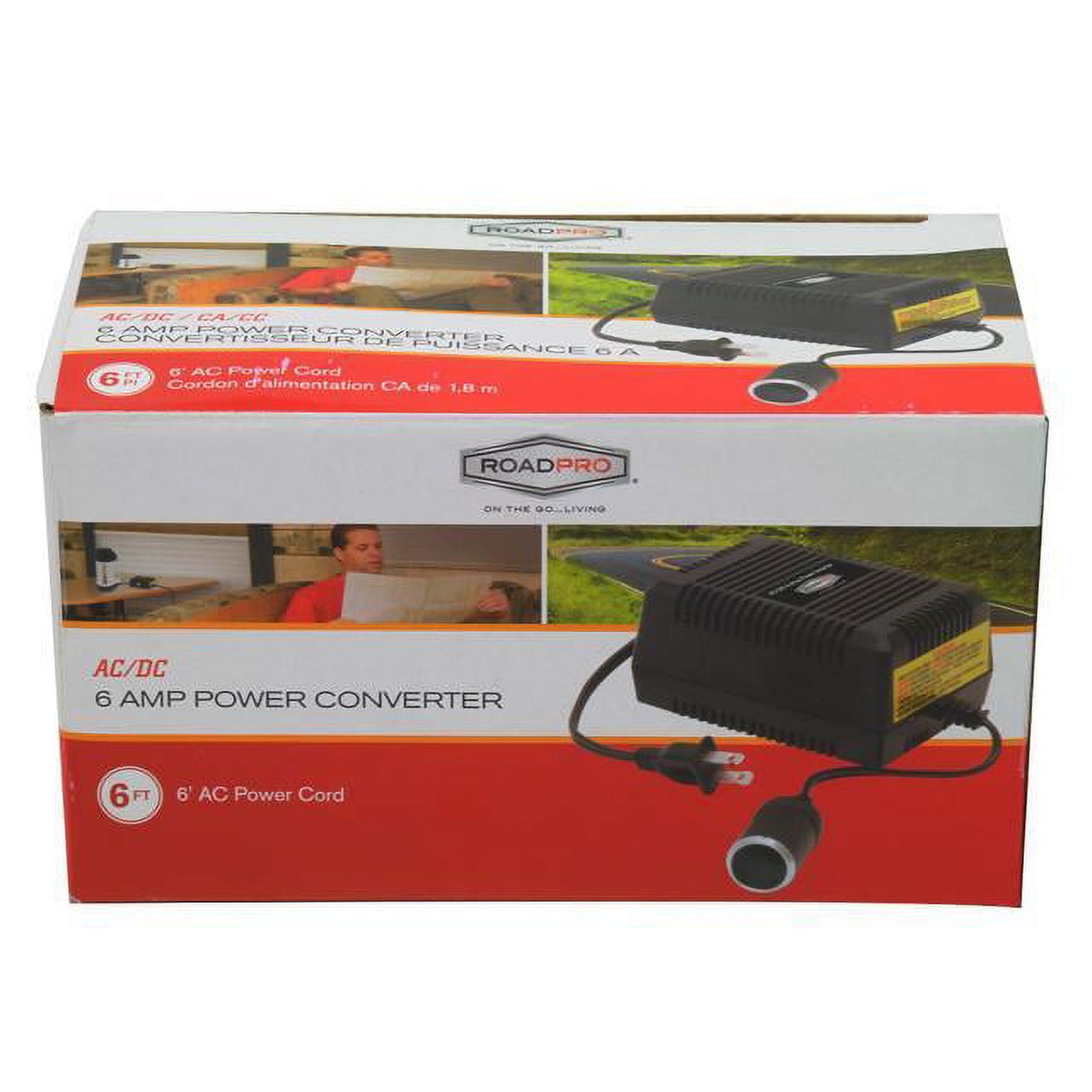 Roadpro Power Converter, AC/DC Converter 4" W x 7" D x 4" H RPSL-7000 ...