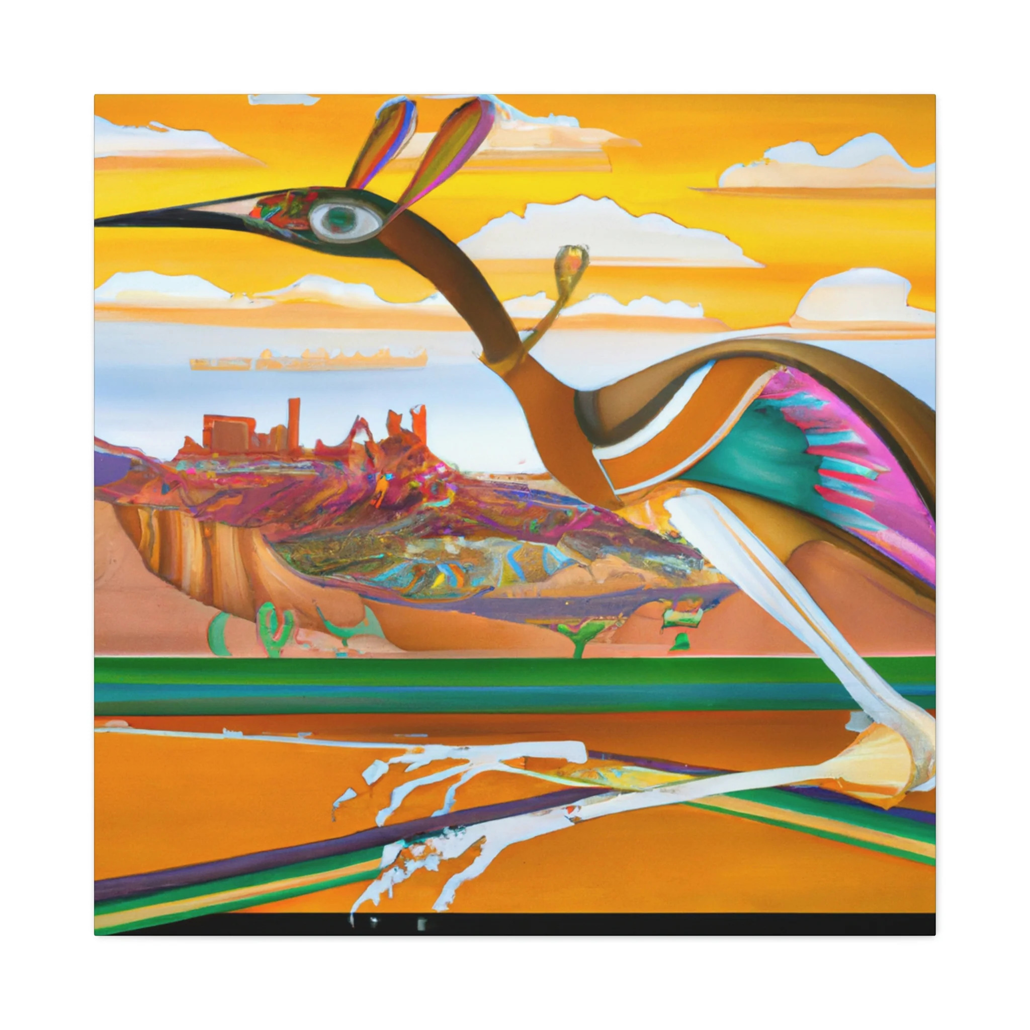 Roadrunner Art Deco - Canvas - Walmart.com