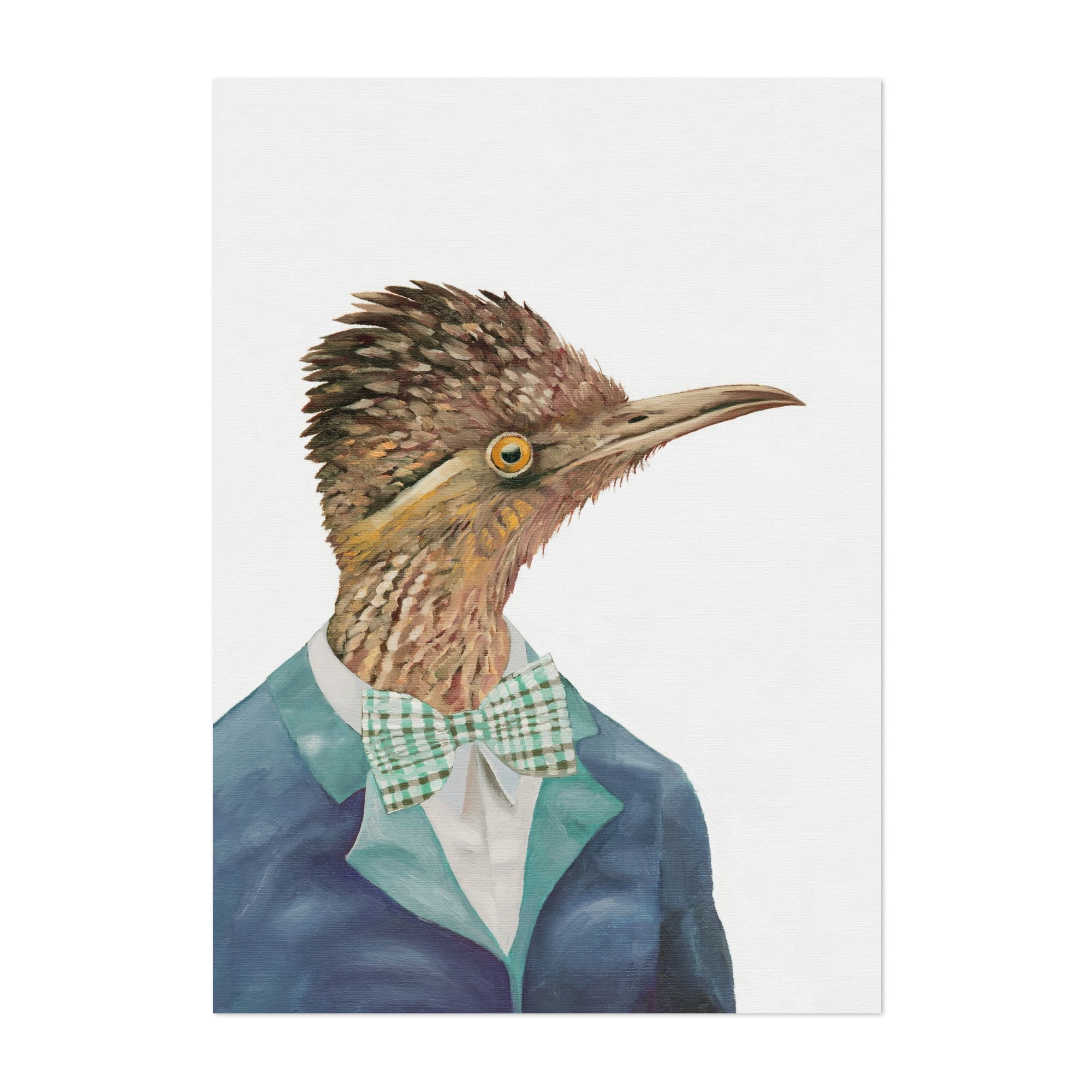 Roadrunner - Painting Bird Surrealism Animal Humor Portrait Modern Art ...