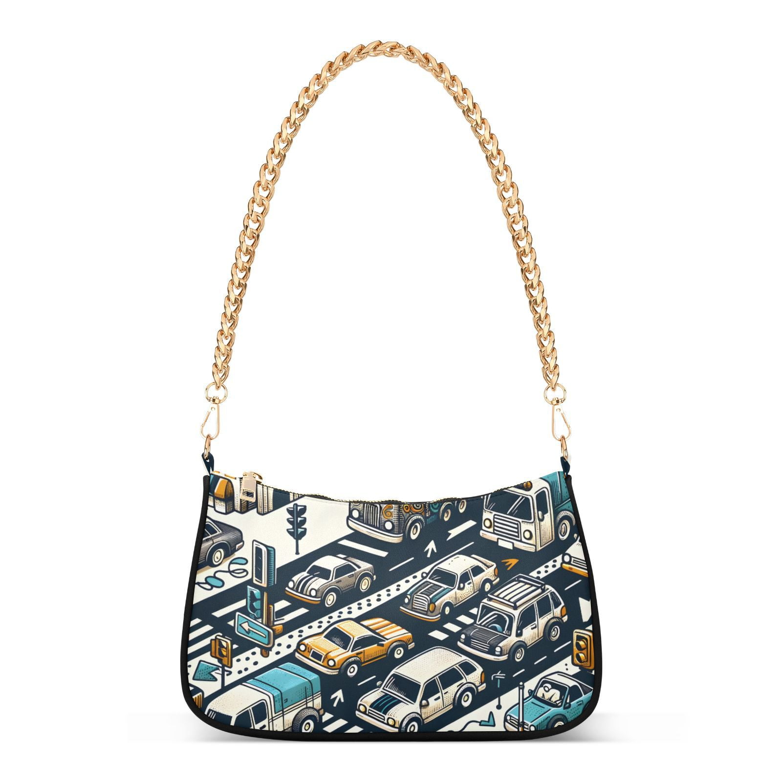 Roads Cars and HousesWomen Small Shoulder Bag Crossbody Tote Hobo Bags ...