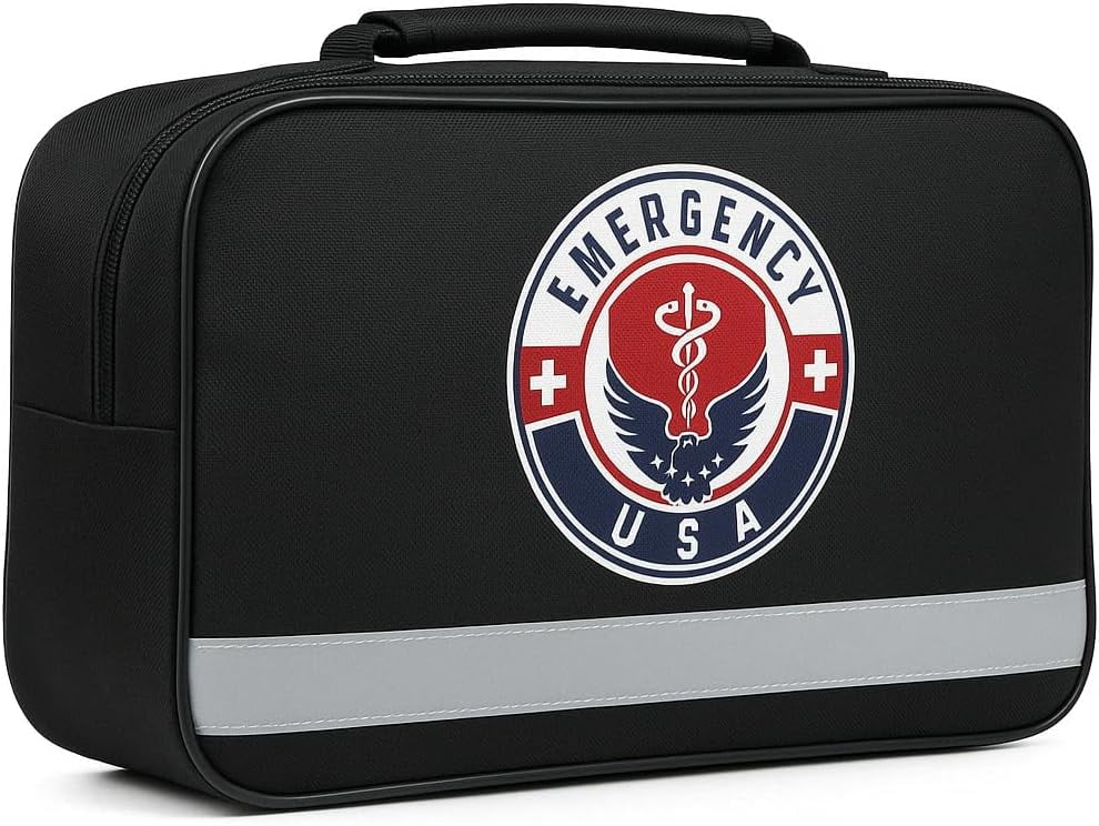 Roadside Assistance Car Kit - First Aid Kit, Jumper Cables, Tow Strap ...