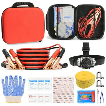 Armor All 30 Piece Roadside Emergency Kit with Jumper Cables & More ...