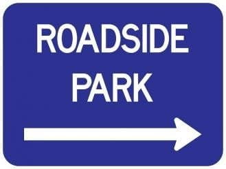 Roadside Park Sign Guide Signs Metal Sign Tin Sign 12x16 Inch - Caution ...