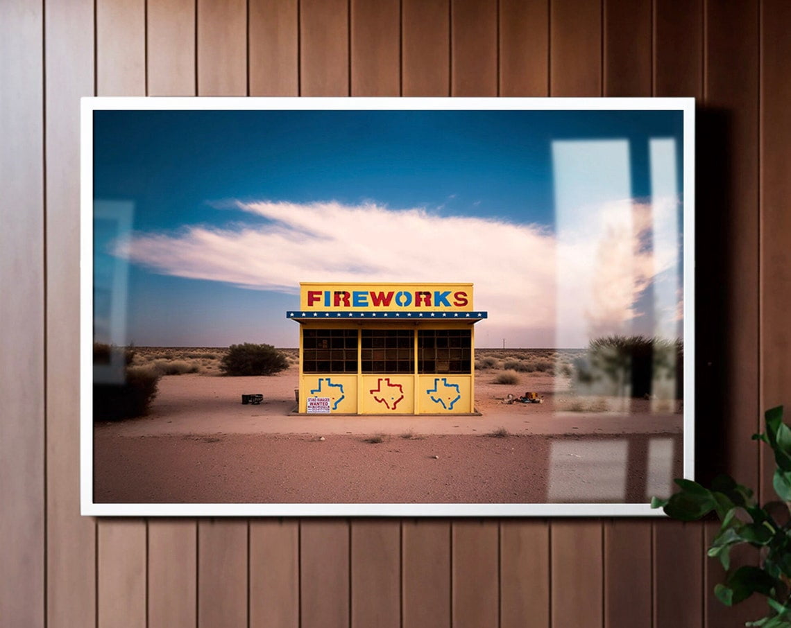 Roadside Remains #2 Of 7 - The Firework Stand, Desert Landscape Art ...