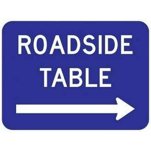 Roadside Table Sign Guide Signs Metal Sign Tin Sign 8x12 Inch - Caution ...