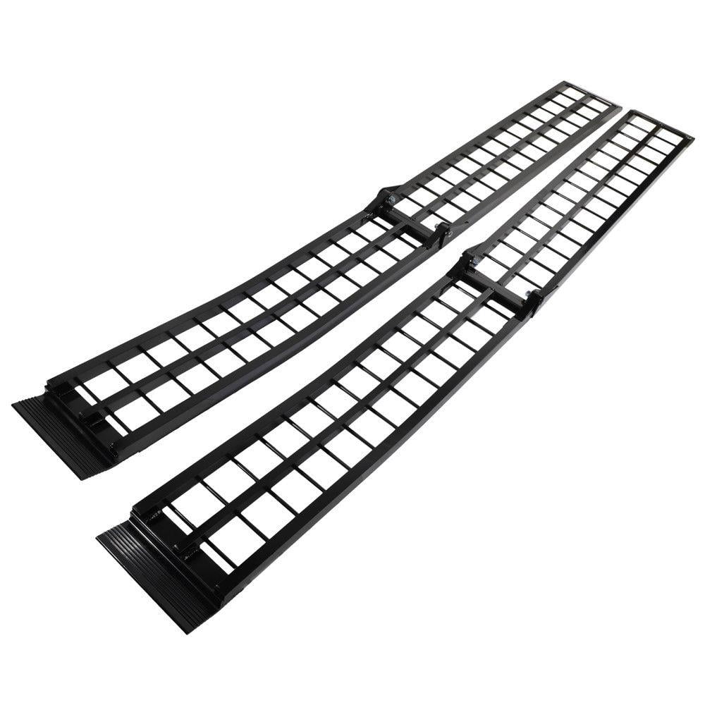 Roadstar 2pc 9ft Aluminum ATV Metal Arched Folding Loading Ramp with ...
