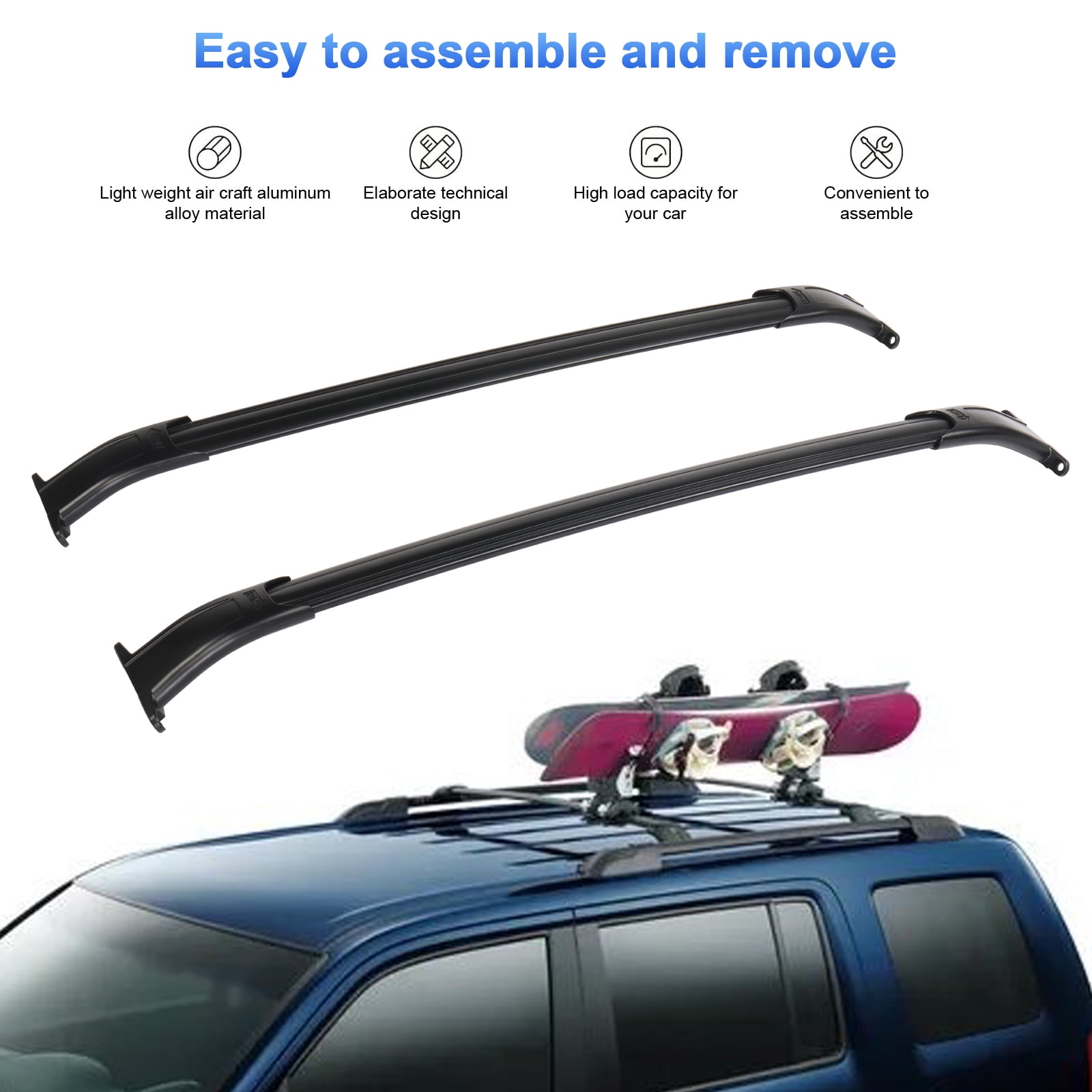 Roadstar Roof Rack Compatible with Chevrolet Tahoe Chevy Suburban, GMC ...