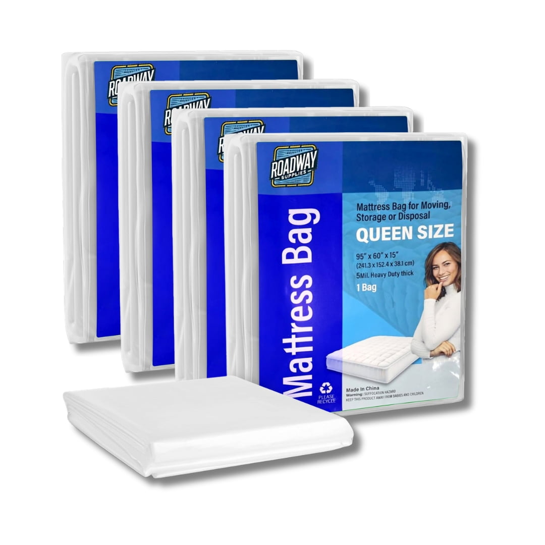 Roadway Supplies Queen Mattress Bag Cover for Moving, Storage - Heavy ...