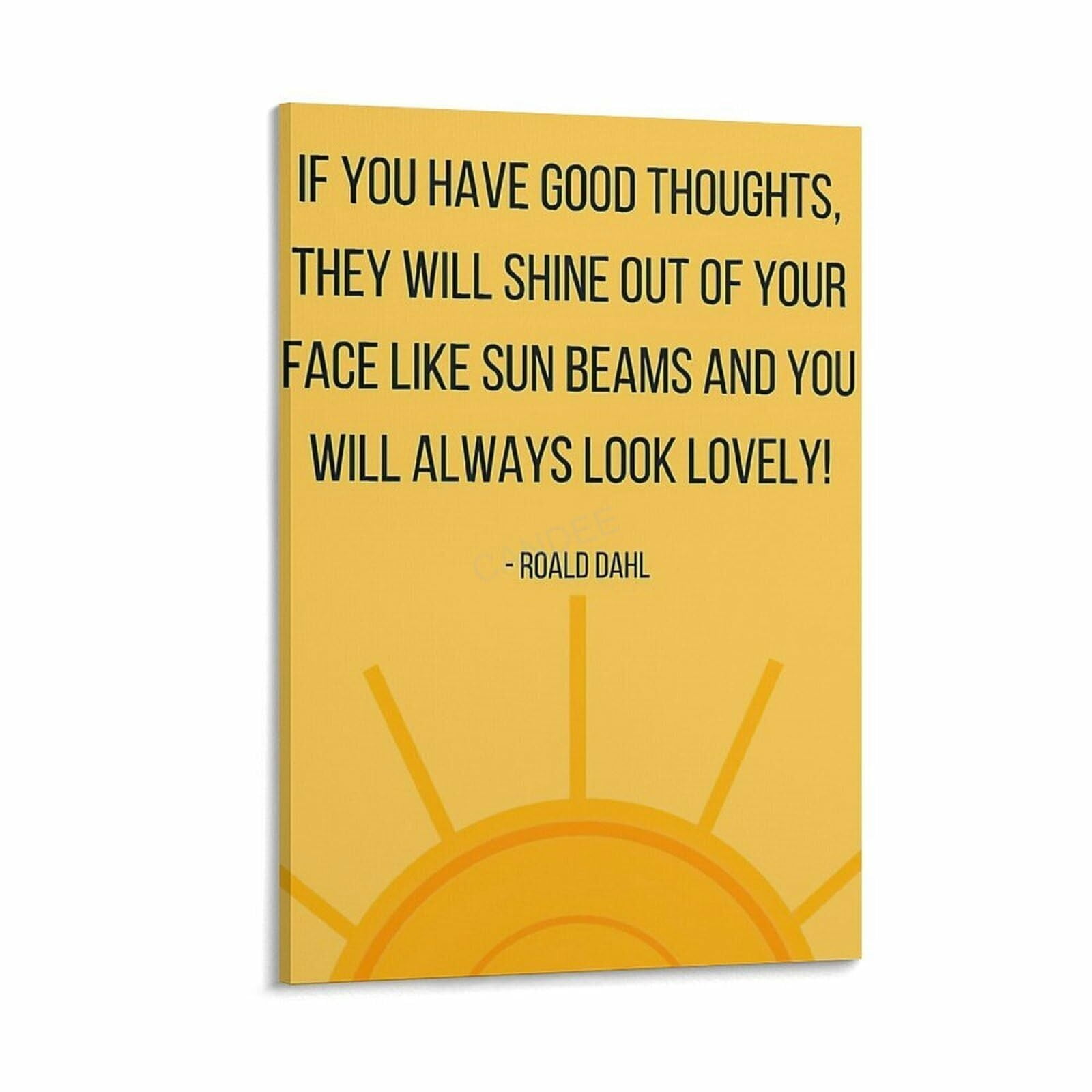 Roald Dahl Famous Children's Literature Author Quote Poster (3) Canvas ...