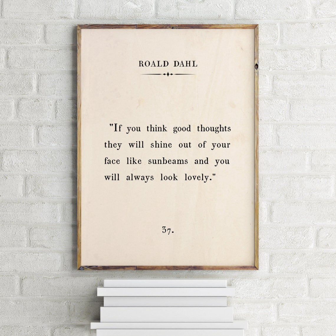 Roald Dahl Quote Print, Book Quote Wall Art, Inspirational Motivational ...