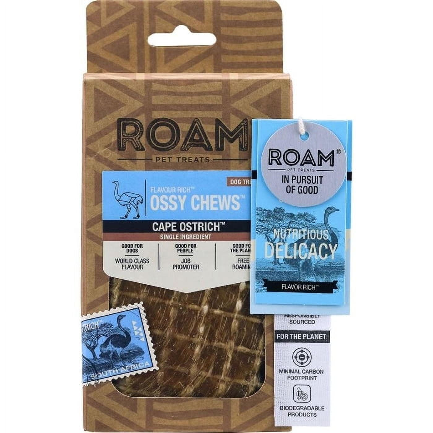 Roam Ossy Chews Cape Ostrich Dog Treats - Walmart.com