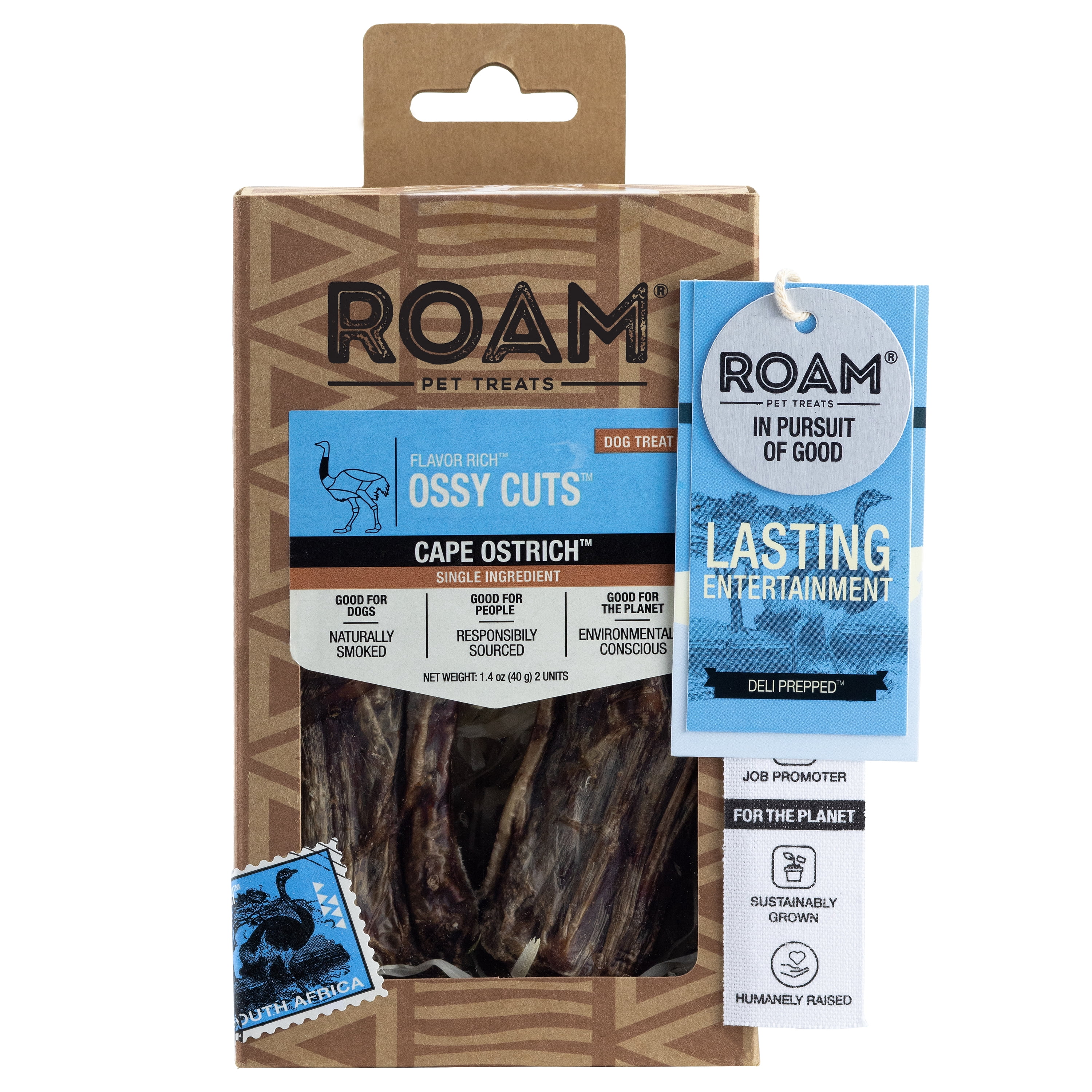 Roam Pet Treats Ossy Cuts 2pk Dog Treats, Single Source Novel Protein ...