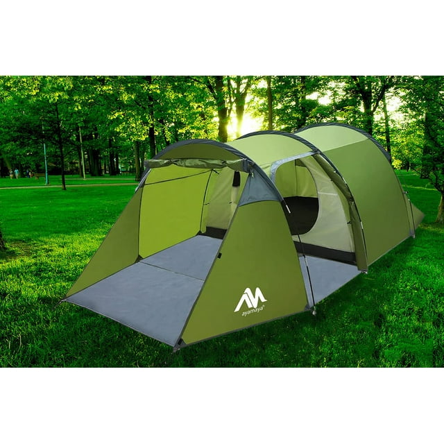Roam Rider 4 Person Waterproof Camping Tunnel tent with Carry Bag ...