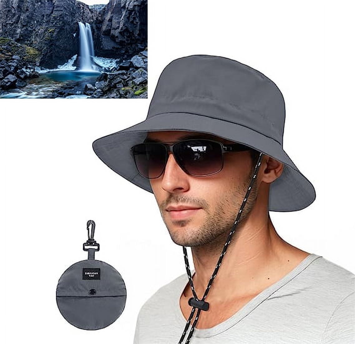 Roam Rider Wide Brim Sun Hat, UPF 50+ Protection Waterproof Quick Dry ...