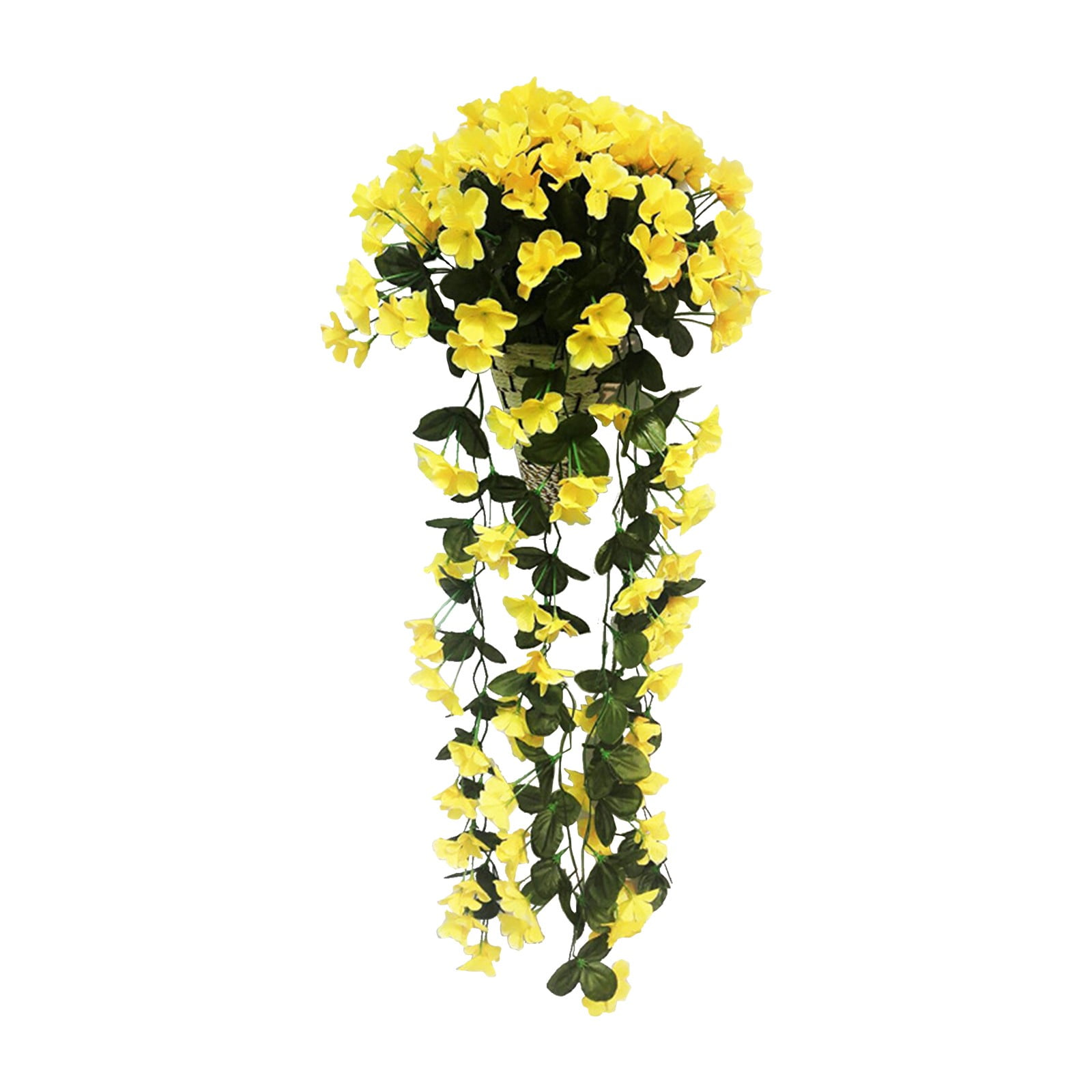 RoamHome Artificial Violet Hanging Flowers - 33.5" Simulation Violets ...