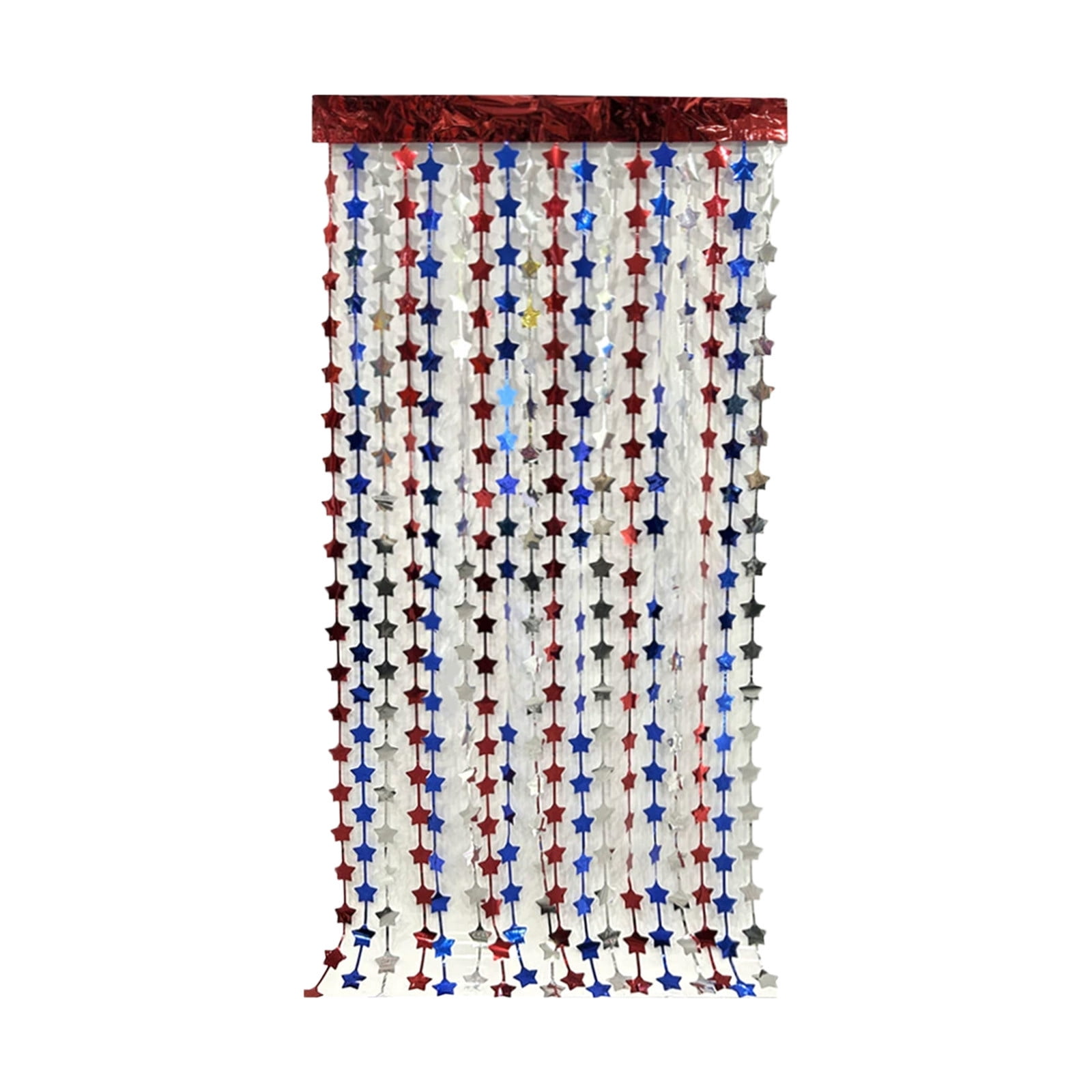 RoamHome Independence Day Rain Curtains Patriotic Star-Spangled Decor ...