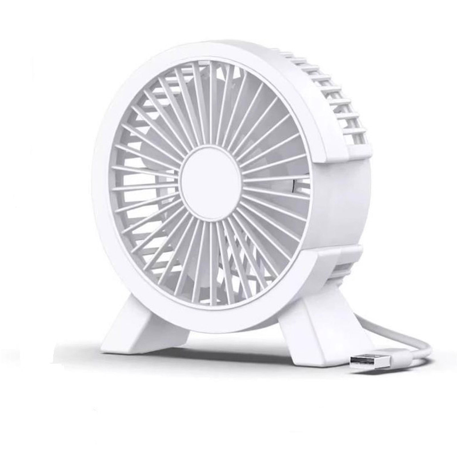 RoamHome Mini Portable Silent USB Desk Fan - 5V Plug-in Fan for Office ...