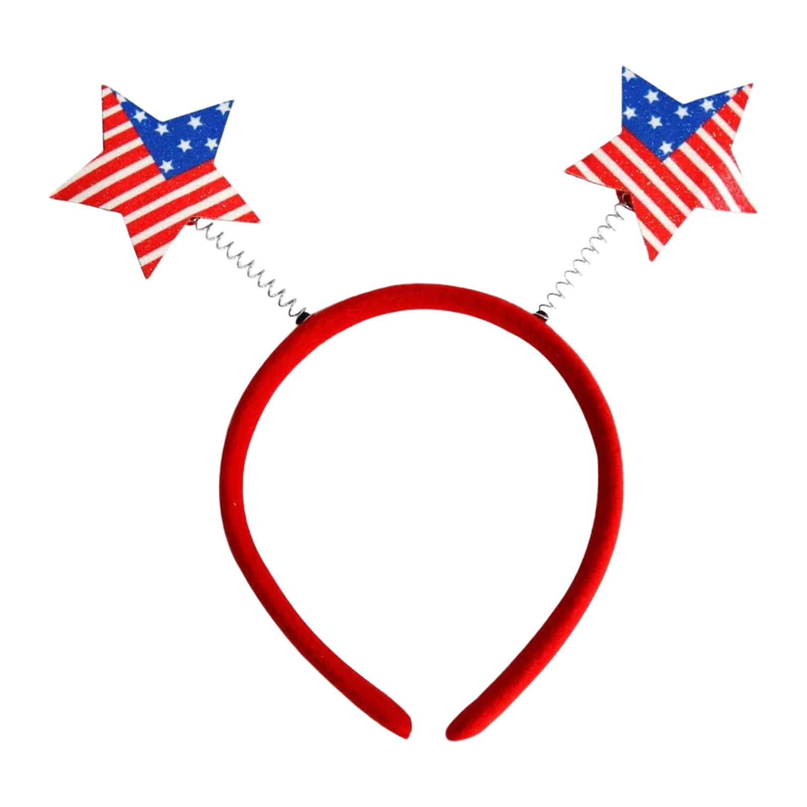 RoamHome Patriotic Independence Day Headbands - 6 Pack USA Flag Hair ...