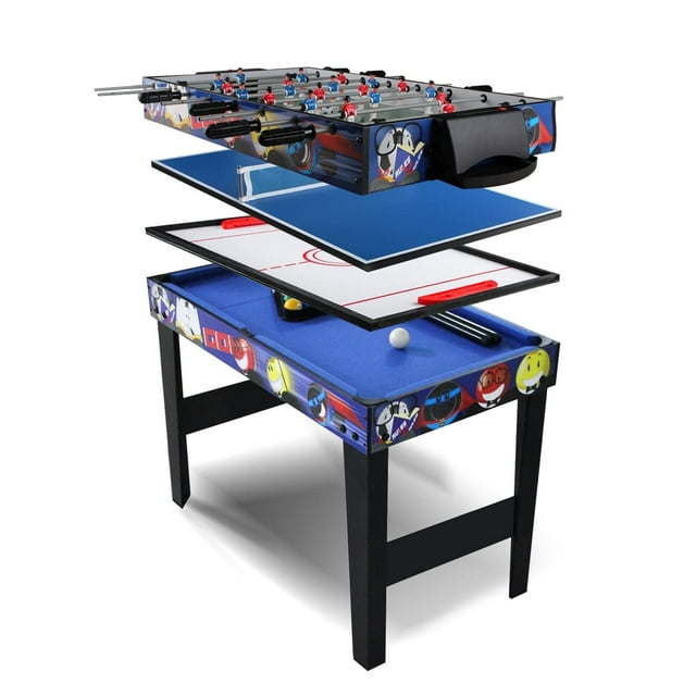 RoamReady 4 in 1 Game Table, Foosball, Hockey, Billiards, Table Tennis ...