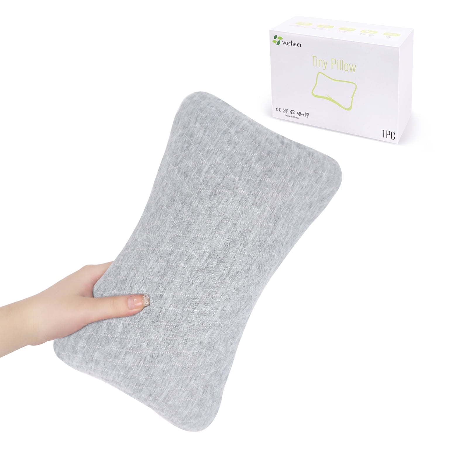 RoamReady Small Pillows for Sleeping, 11"x7" Cotton Mini Travel Pillow ...