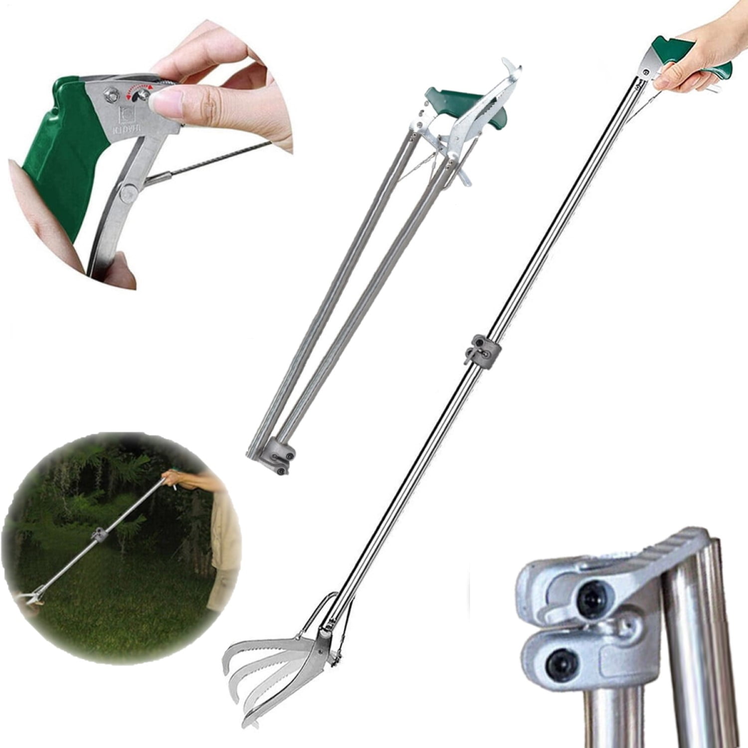 RoamRider 47" Foldable Snake Tongs, Heavy Duty Reptile Snake Tongs ...