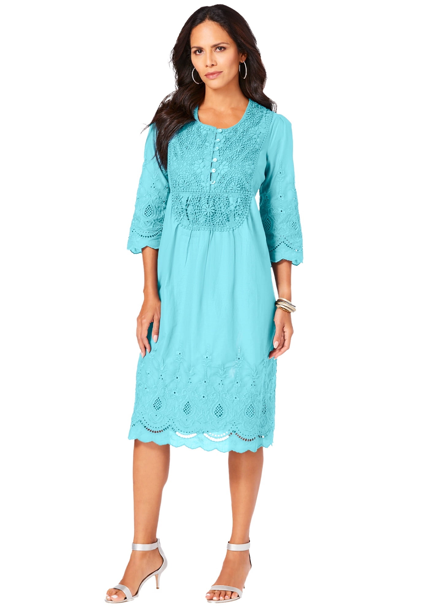 Roaman's Women's Plus Size Angel Dress - Walmart.com