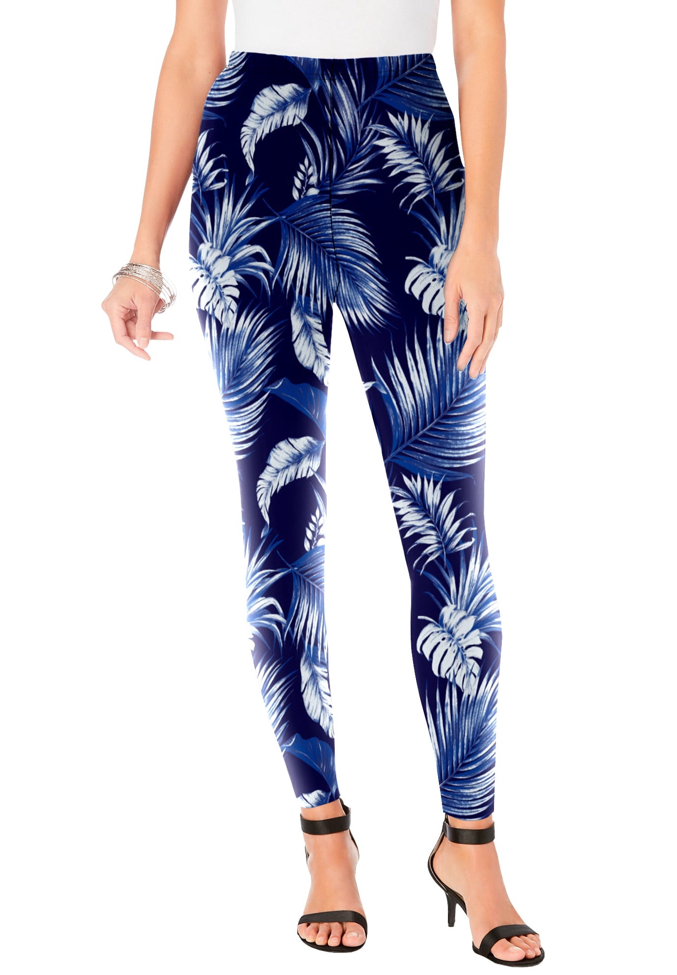 Roaman's Women's Plus Size Ankle Length Essential Stretch Legging ...