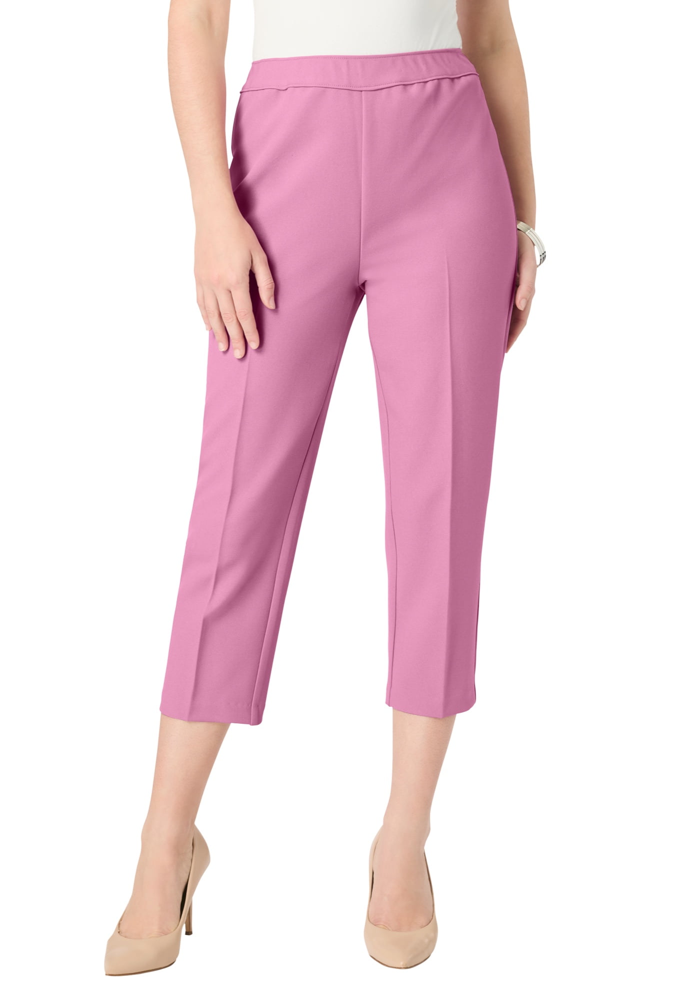 Roaman's Women's Plus Size Bend Over Capri Pant - Walmart.com