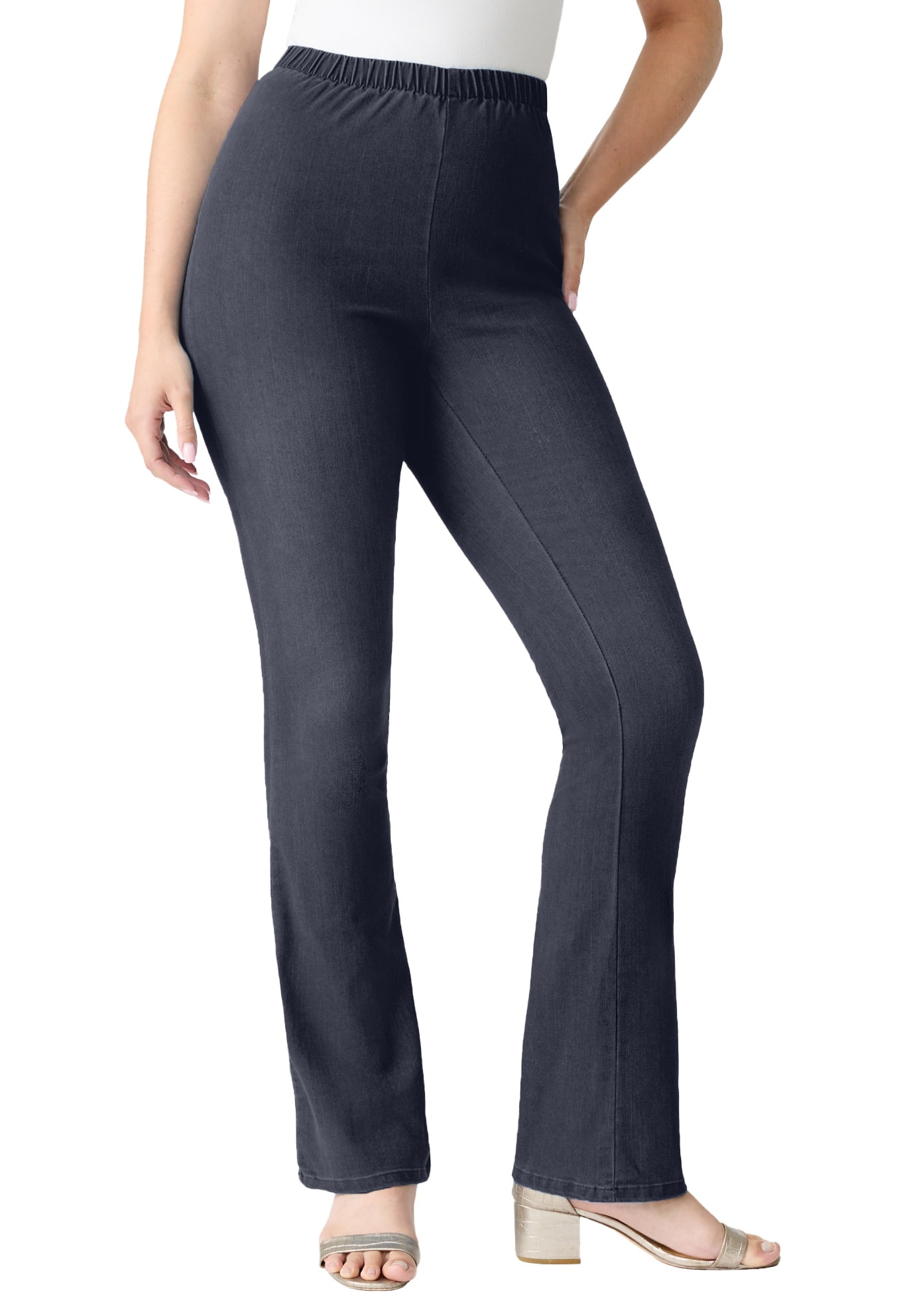 Roaman's Women's Plus Size Plus Size Comfort Stretch Bootcut Jean ...