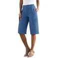 Roaman's Women's Plus Size Complete Cotton Bermuda Short - Walmart.com