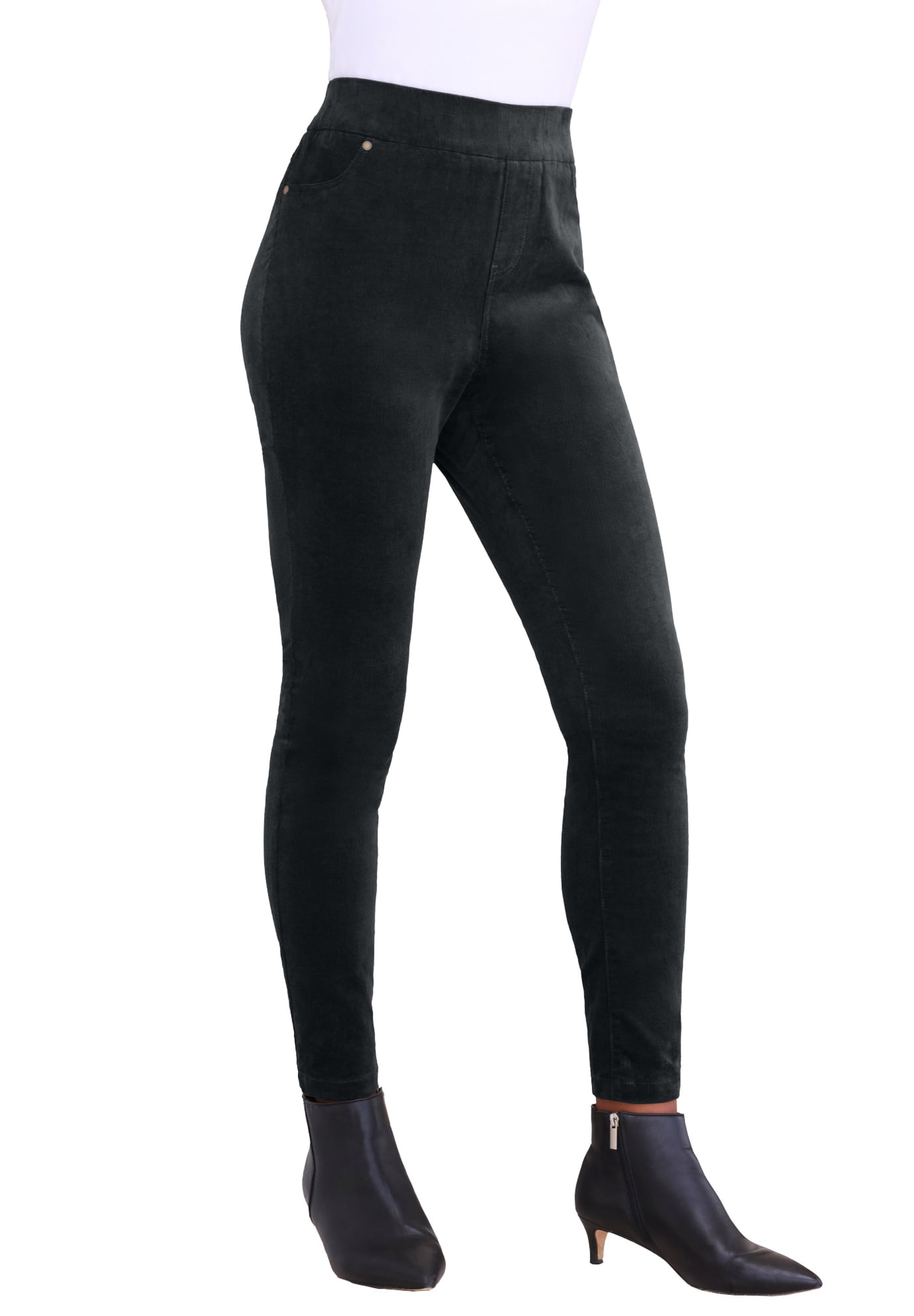 Roaman's Women's Plus Size Corduroy Legging - Walmart.com